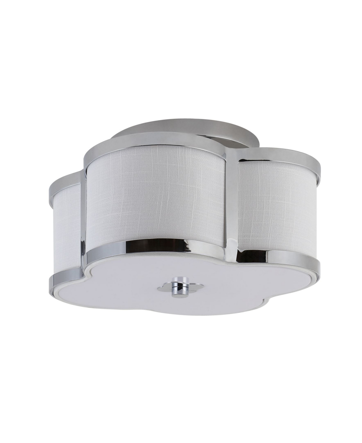 Click here for Quatrefoil Scalloped Shade Classic Glam Led Flush... prices