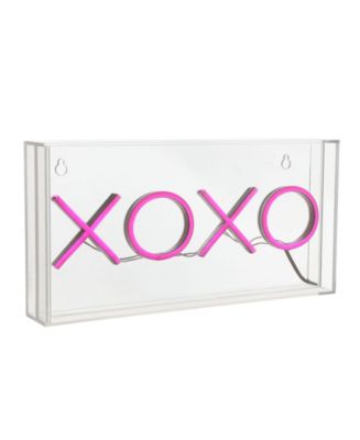Contemporary Glam Acrylic Box USB Operated LED Neon Light - Macy's