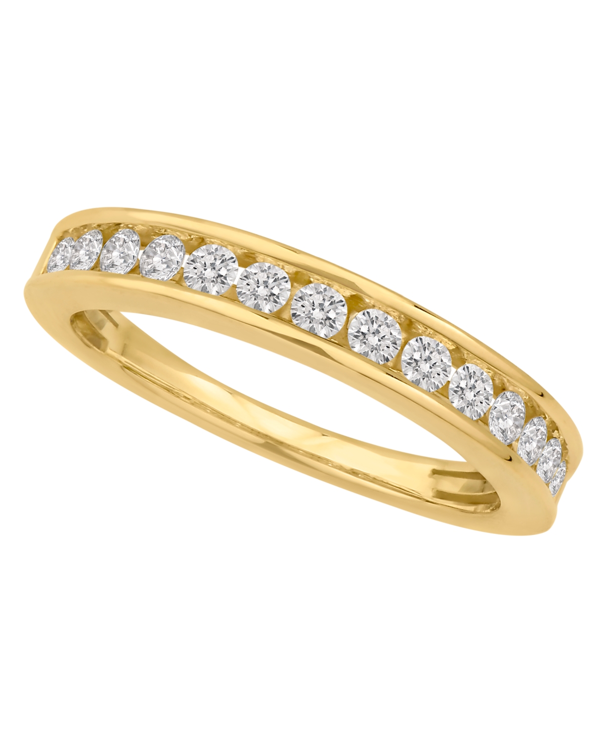 Click here for Certified Diamond Channel Band (1/2 ct. t.w.) in 1... prices