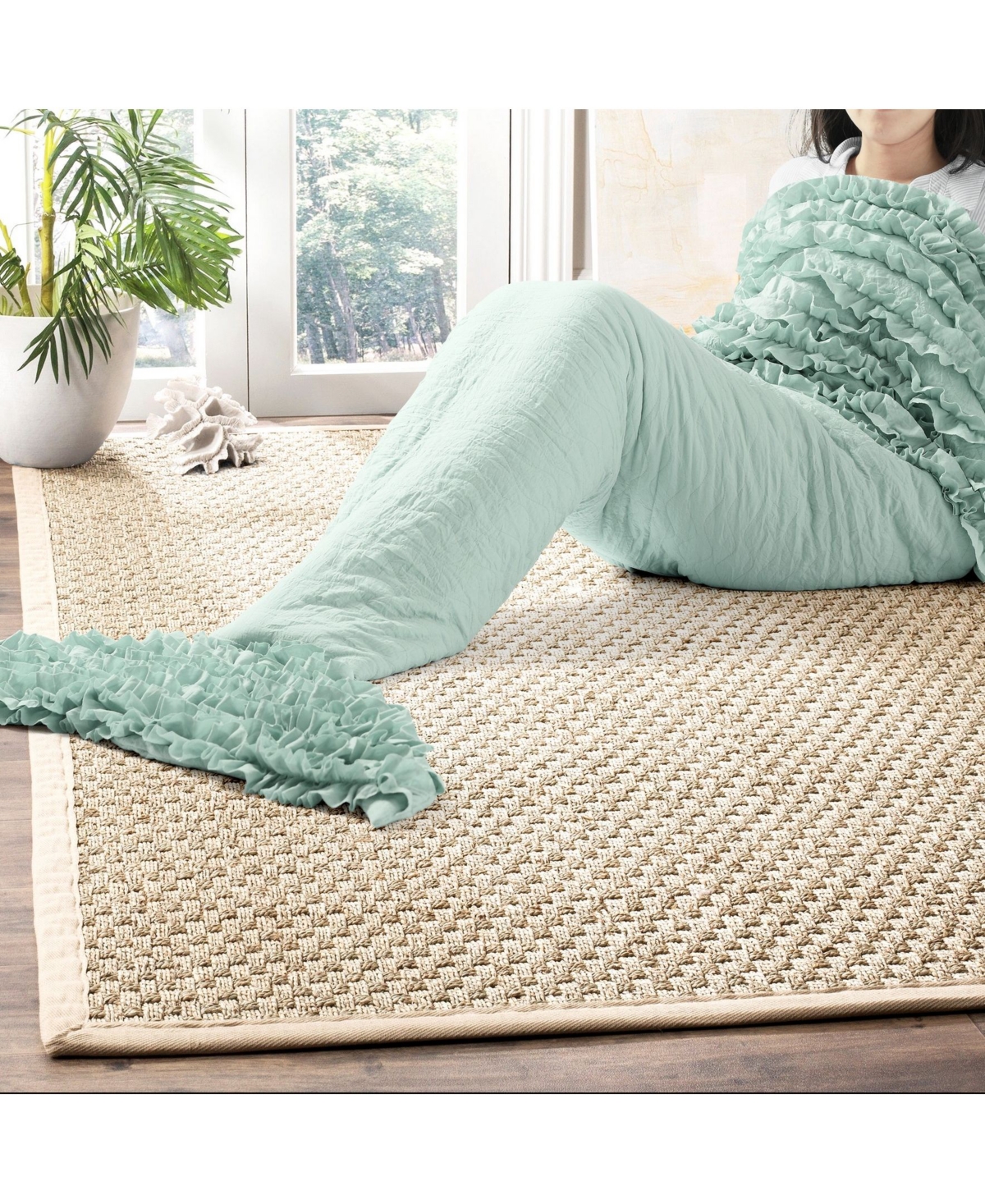 Click here for Lush Decor Kids Mermaid Ruffle Mermaid Tail Sherpa... prices