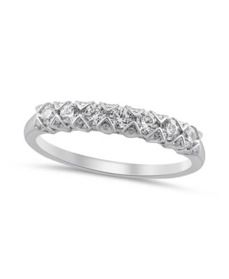 Diamond Band (1/2 ct. t.w.) in 14K White Gold - Macy's