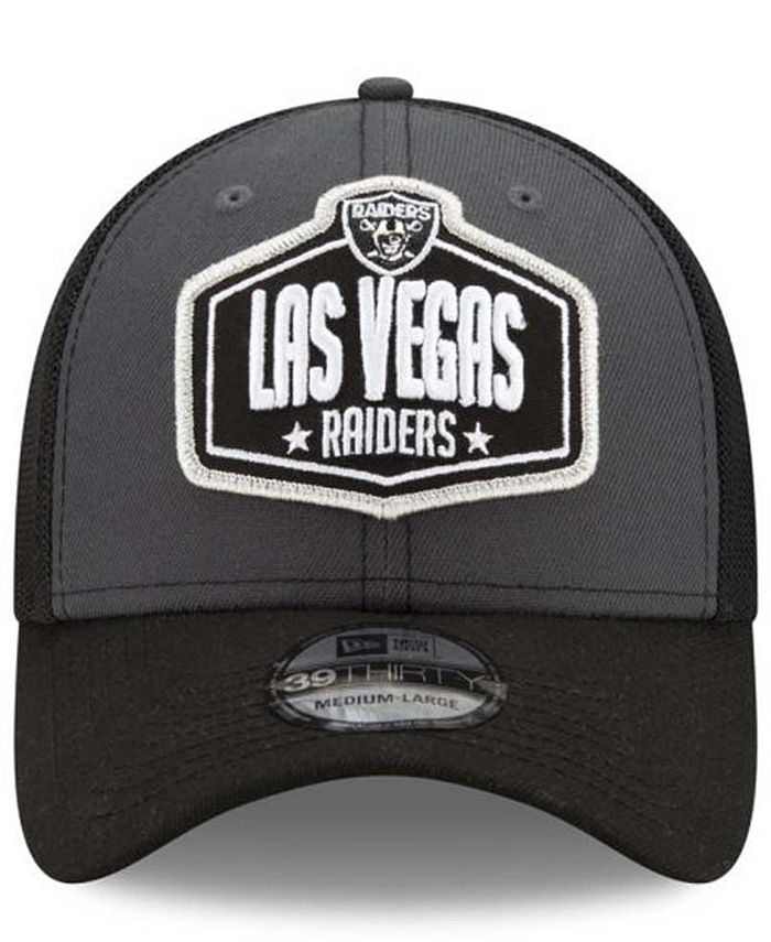 New Era Las Vegas Raiders 2021 Draft 39THIRTY Cap - Macy's