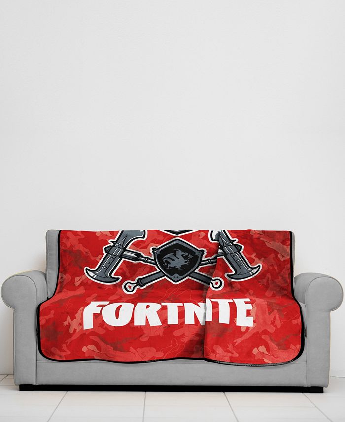 Fortnite Black Knight Red Camo Blanket, 62" x 90" - Macy's