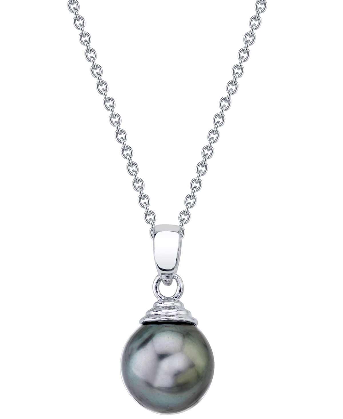 Click here for Cultured Tahitian Pearl (10mm) 18 Pendant Necklace... prices