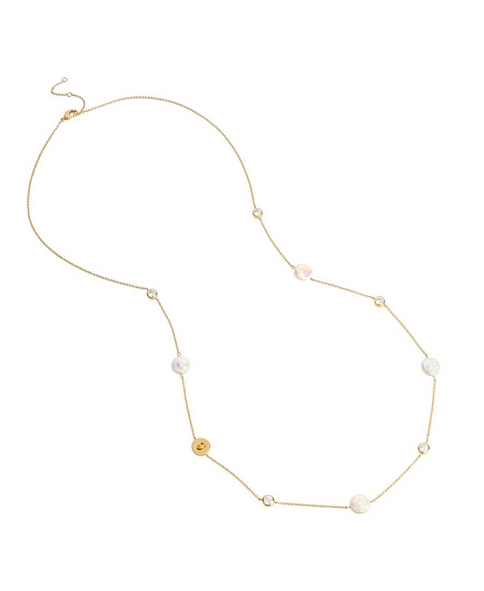 COACH Freshwater Pearl Long Station Necklace - Macy's
