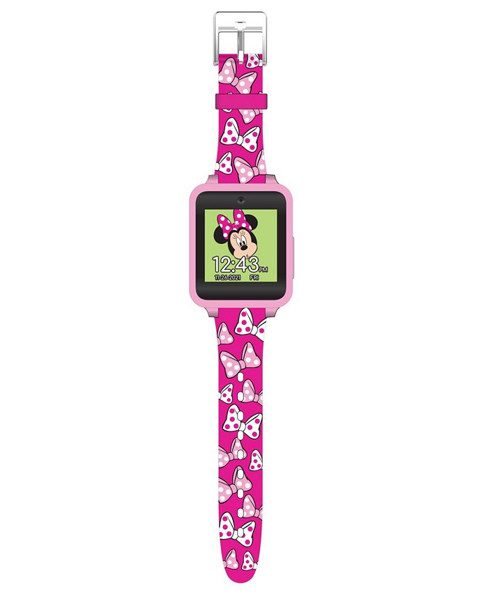 Accutime Minnie Mouse Kid's Touch Screen Pink Silicone Strap Smart ...