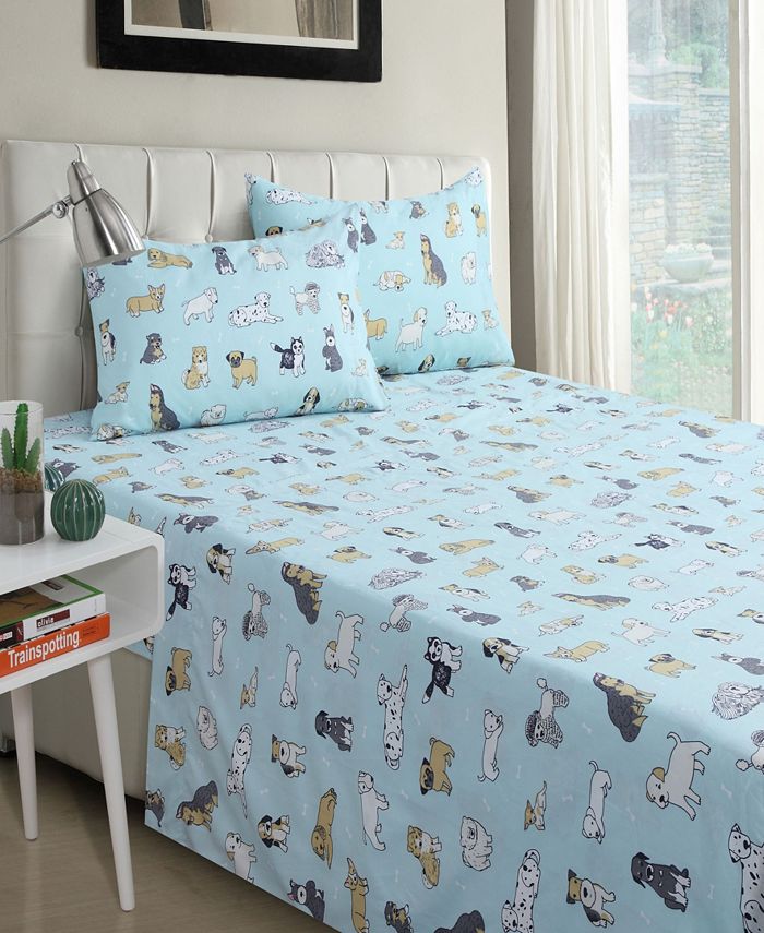 Harper Lane Puppies Twin Sheet Set, 3 Pieces - Macy's