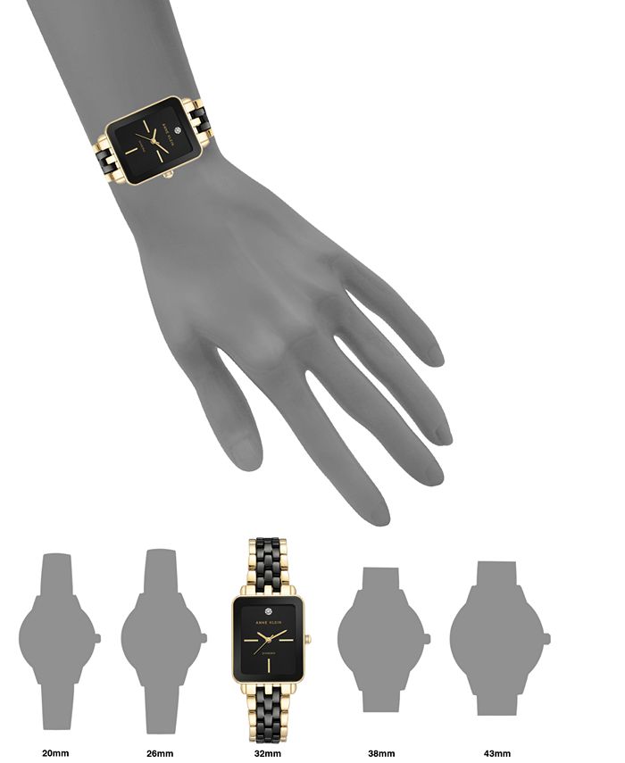 Anne Klein Black Ceramic watch - Macy's