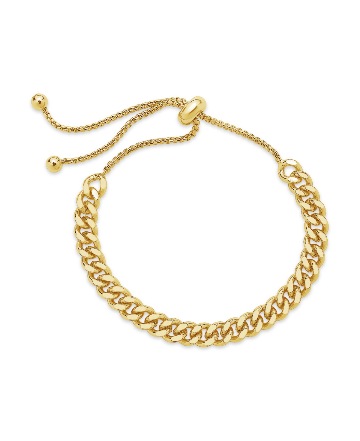 Click here for Womens Chain Link Bolo Gold Plated Bracelet - Gold... prices