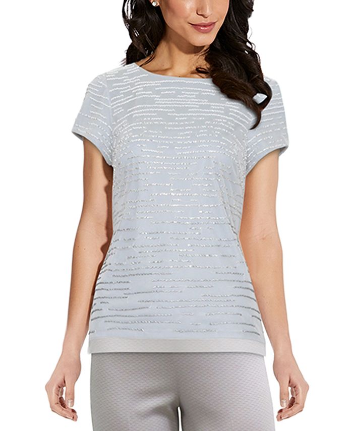 Adrianna Papell Sequined Top - Macy's