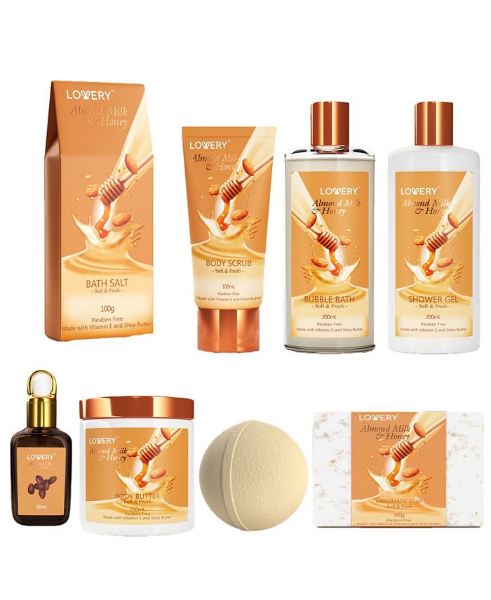 Lovery Almond Milk And Honey Spa Kit, 9 Piece - Macy's