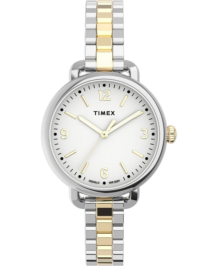 Timex Women's Standard Demi Two-Tone Stainless Steel Bracelet Watch ...