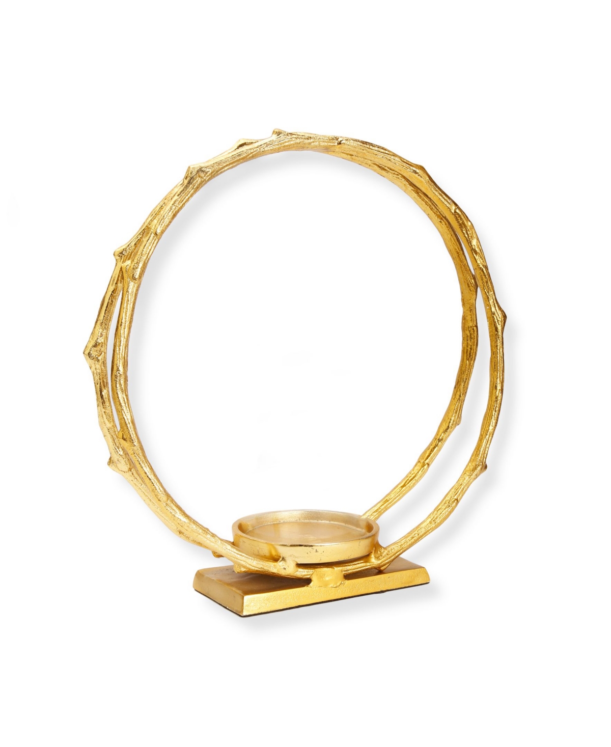 Click here for 13.75 Circle Hurricane Candle Holder - Gold-Tone prices
