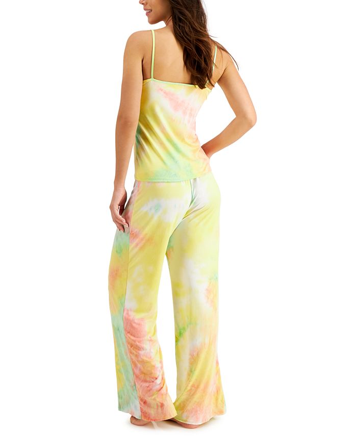Jenni Tie-Dyed Cami & Pants Loungewear Set, Created for Macy's ...