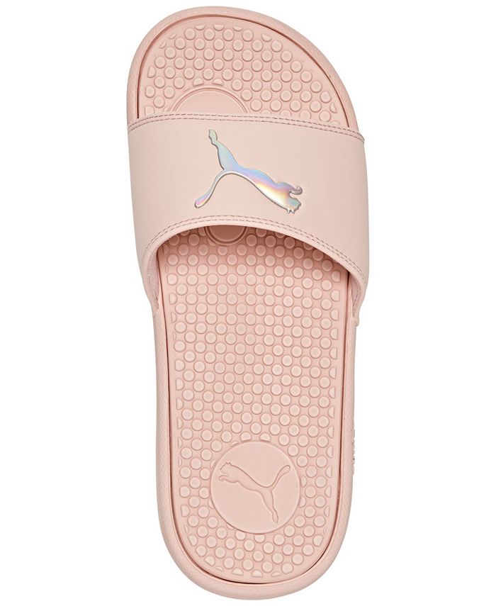 Puma Women's Cool Cat Iridescent Slide Sandals from Finish Line - Macy's