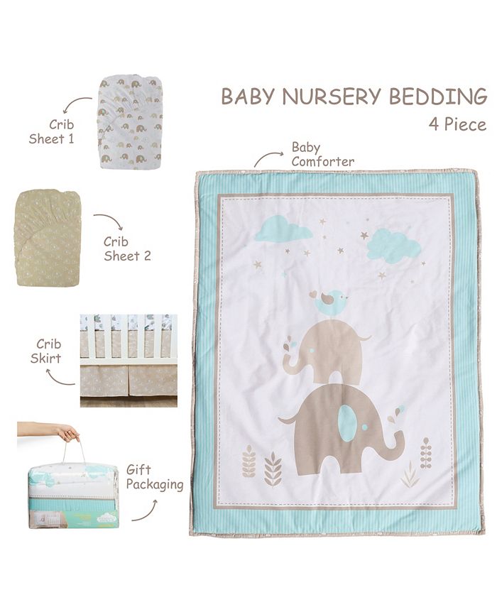 Cuddles & Cribs Nursery 4 Piece Bedding Crib Set - Macy's