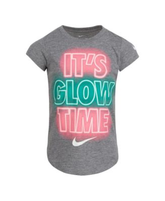 Nike Toddler Girls Its Glow Time Tee - Macy's