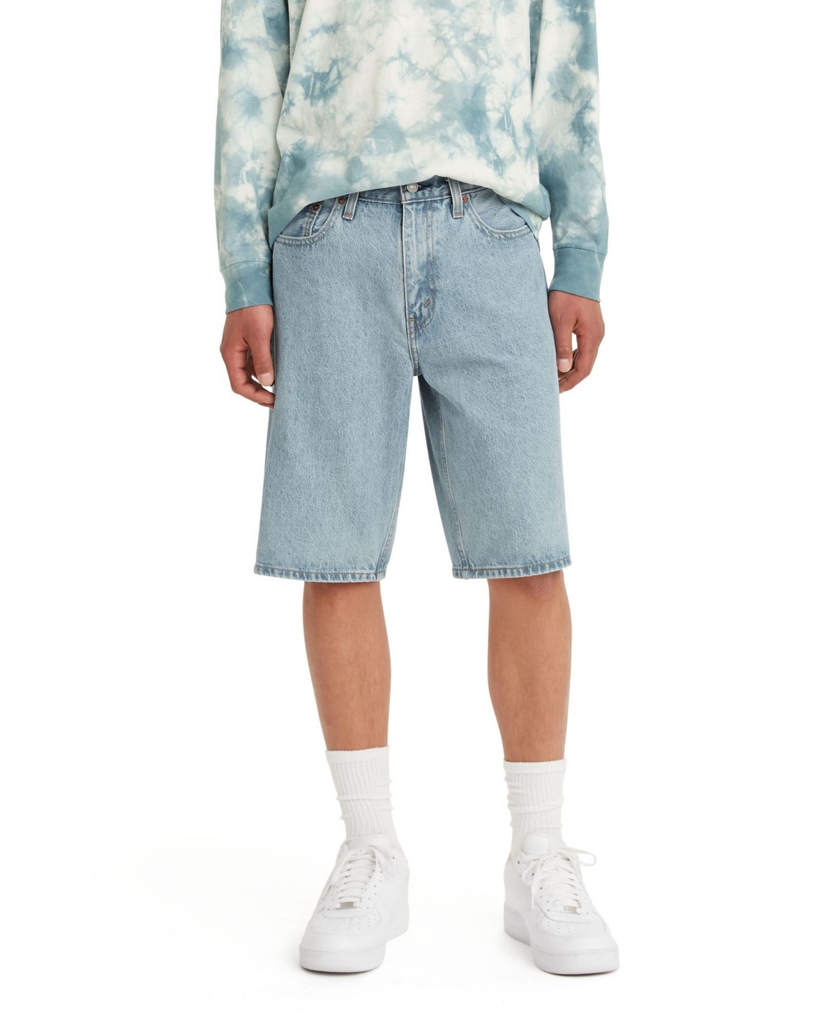 Click here for Levis Mens 469 Loose 12 Jean Shorts - Light Score prices
