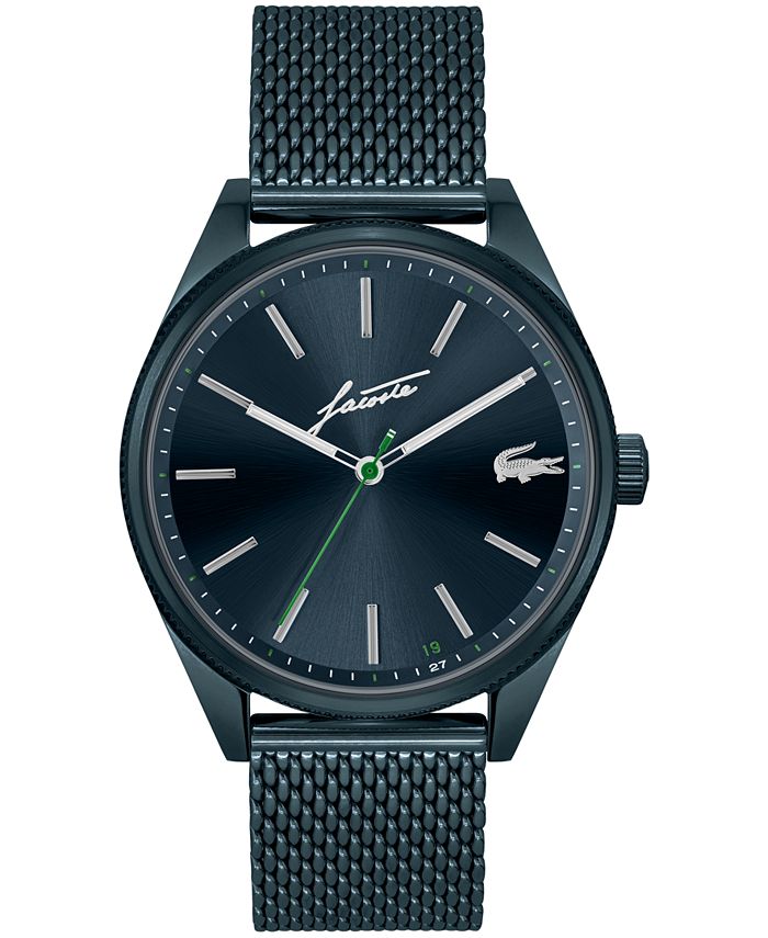 Lacoste Men's Heritage Blue Stainless Steel Mesh Bracelet Watch 42mm ...