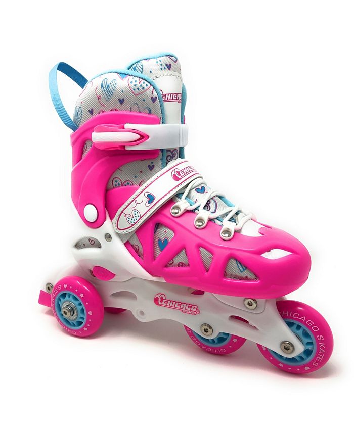 Chicago Skates Chicago Adjustable Inline Training Skate 8pc Combo Set ...