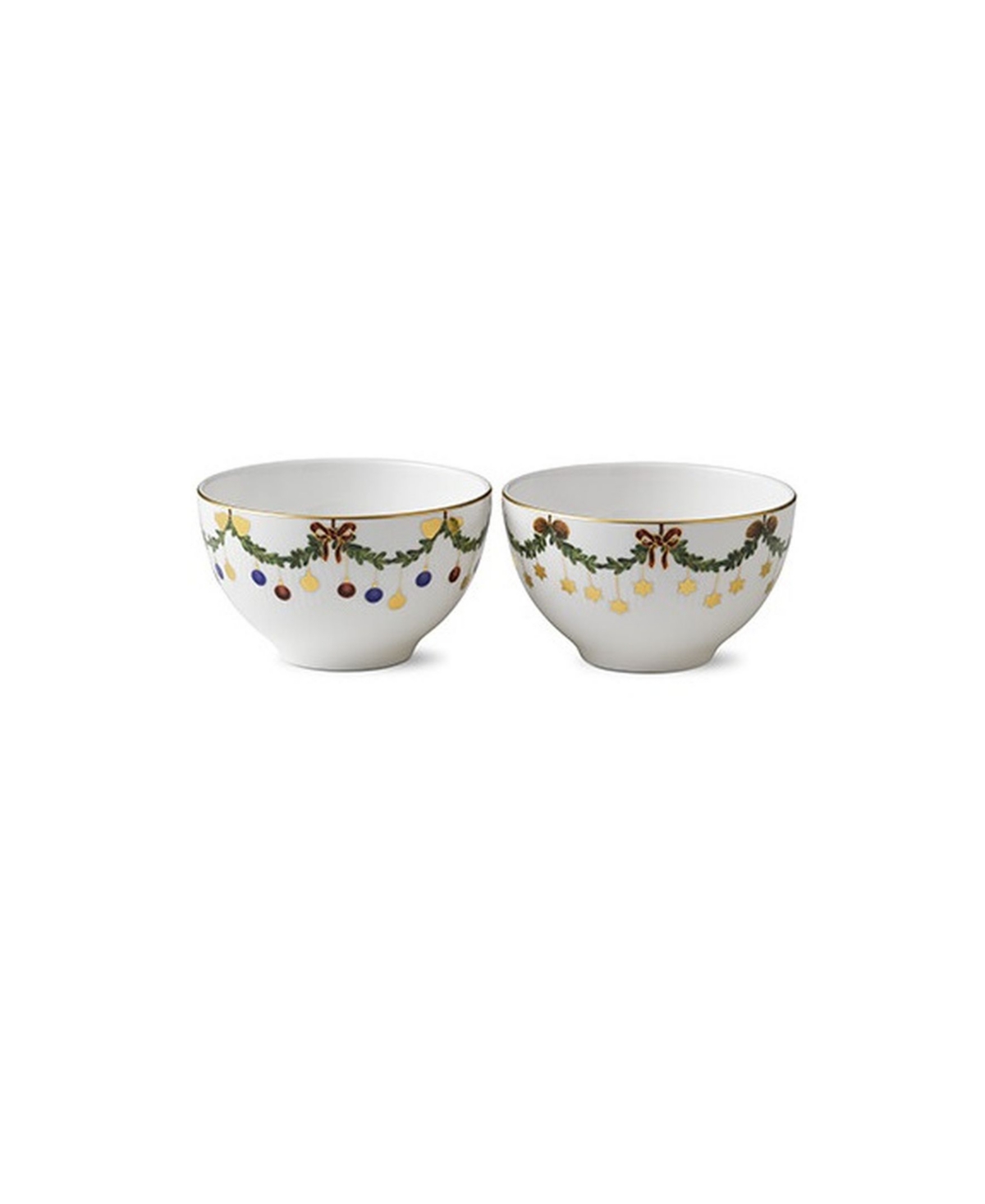 Click here for Star Fluted Christmas Chocolate Bowl  Set of 2 - M... prices