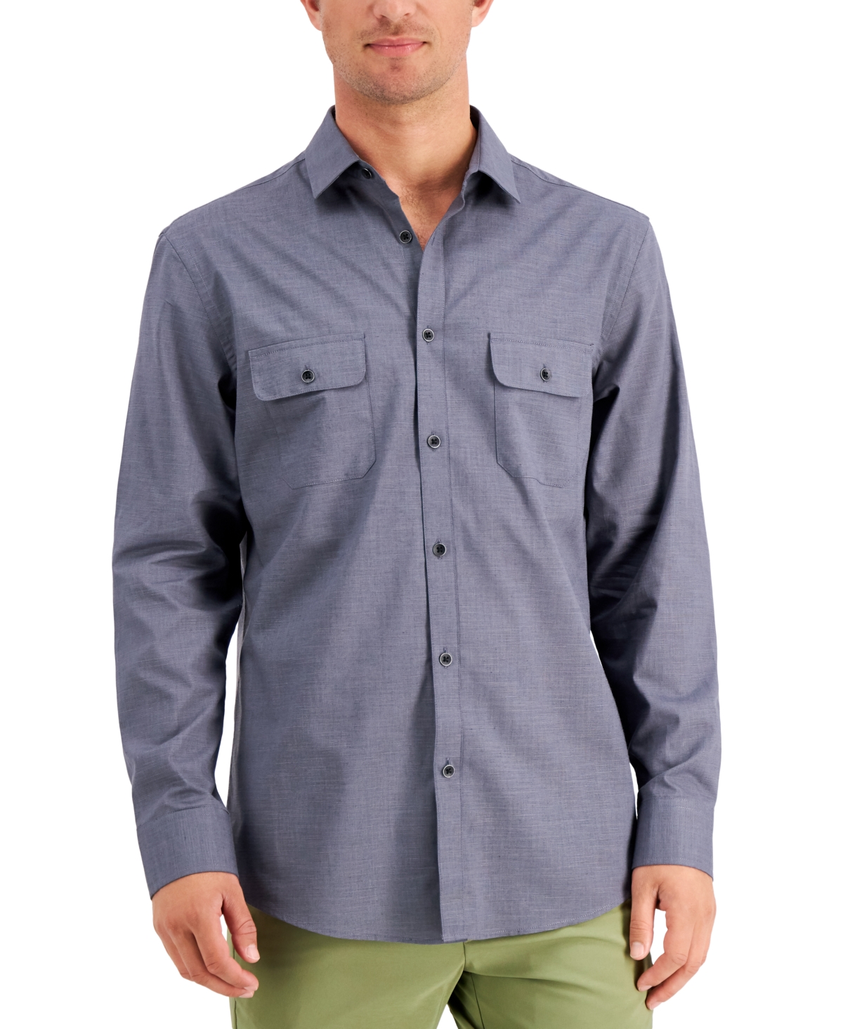 Click here for Alfani Mens Regular-Fit Solid Shirt  Created for M... prices
