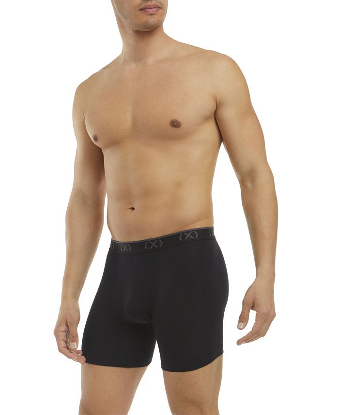 2(x)ist Men's Cotton Stretch 6" Performance Ready Boxer Brief, Pack of ...