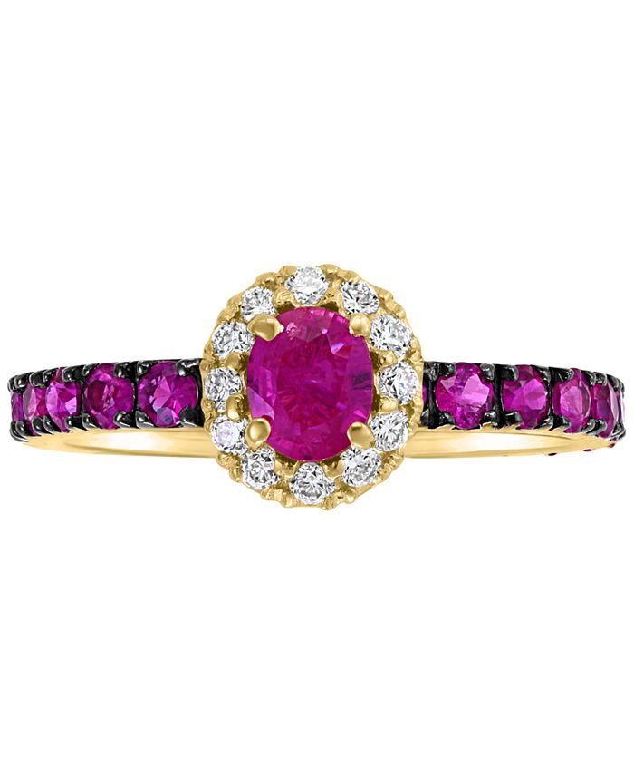 EFFY Collection EFFY® Ruby (1-1/4 ct. t.w.) & Diamond (1/6 ct. t.w ...