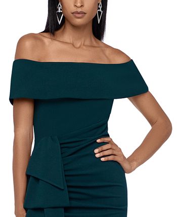XSCAPE Off-The-Shoulder Gown - Macy's