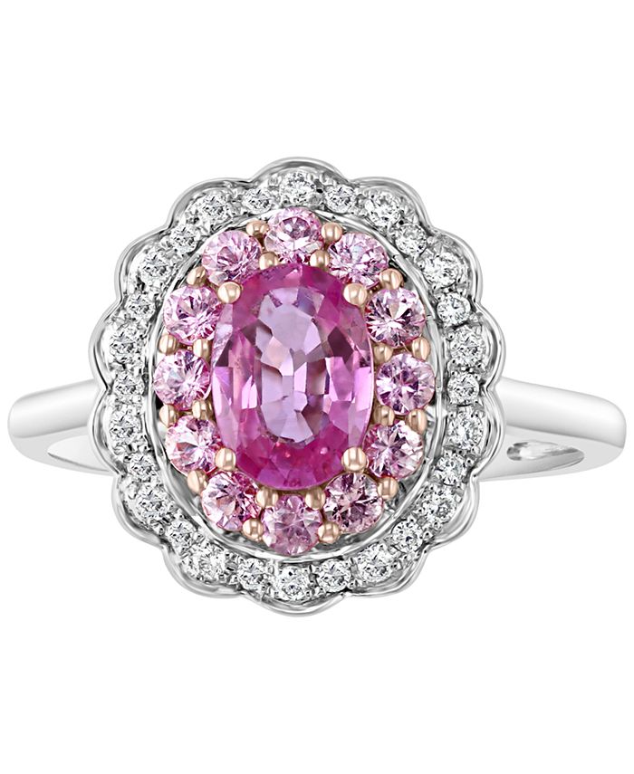 EFFY Collection EFFY® Pink Sapphire (1-3/8 ct. t.w.) & Diamond (1/6 ct ...