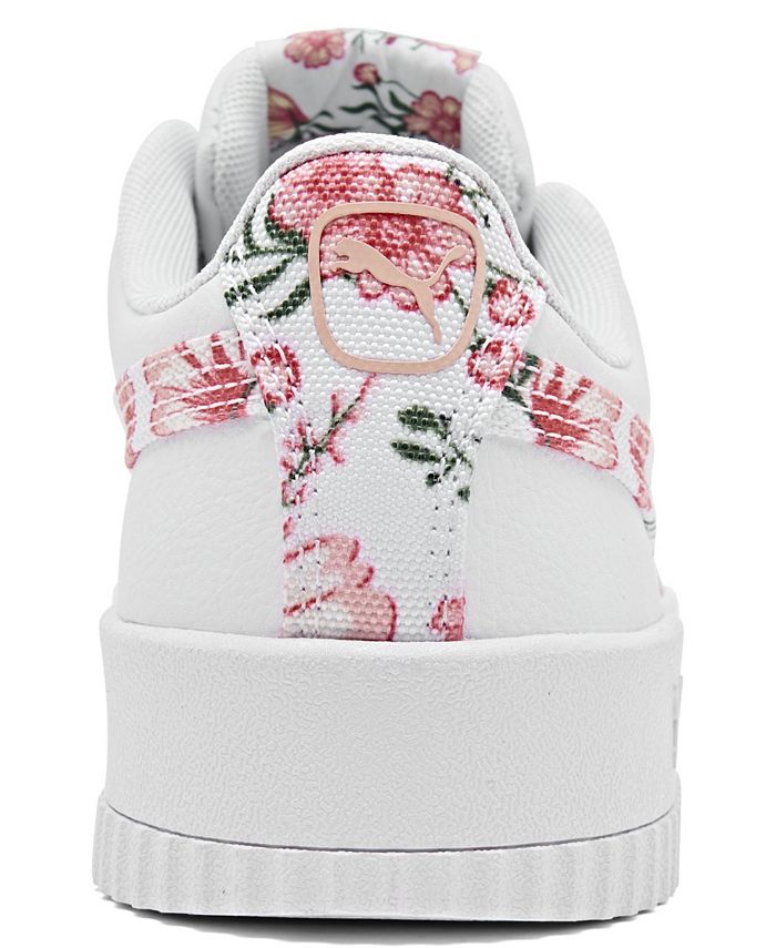 Puma Big Girls Carina Floral Casual Sneakers from Finish Line - Macy's