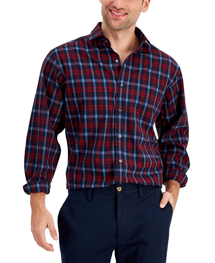 Club Room Mens Regular Fit Traveler Dress Shirt Created For Macys