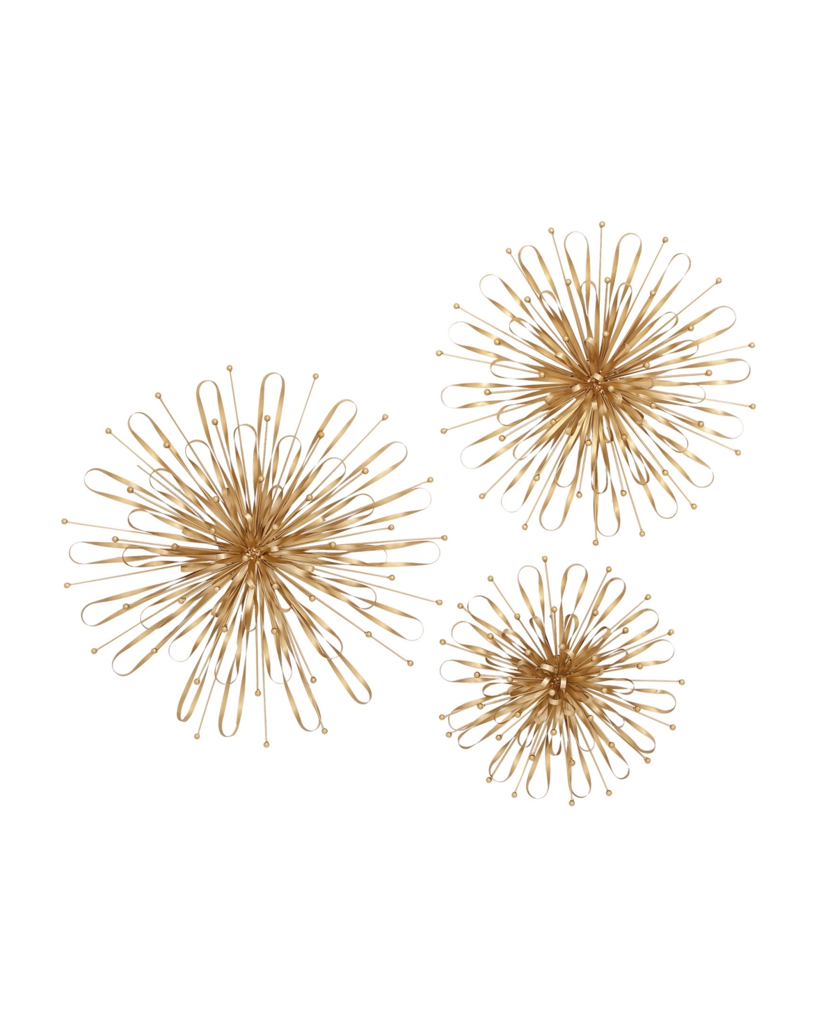Click here for Contemporary Wall Decor  Set of 3 - Gold-Tone prices