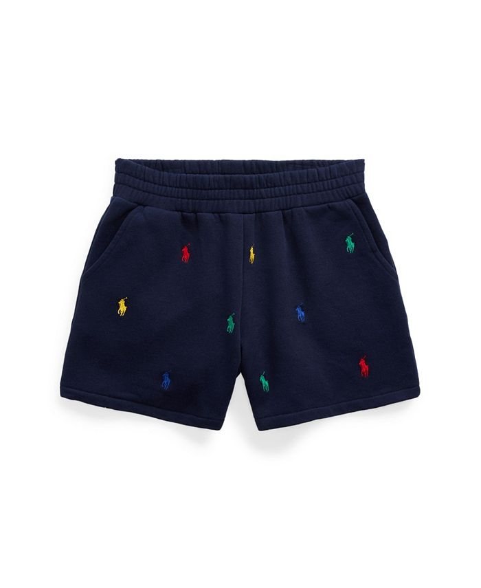 Polo Ralph Lauren Big Girls Polo Pony Fleece Shorts - Macy's