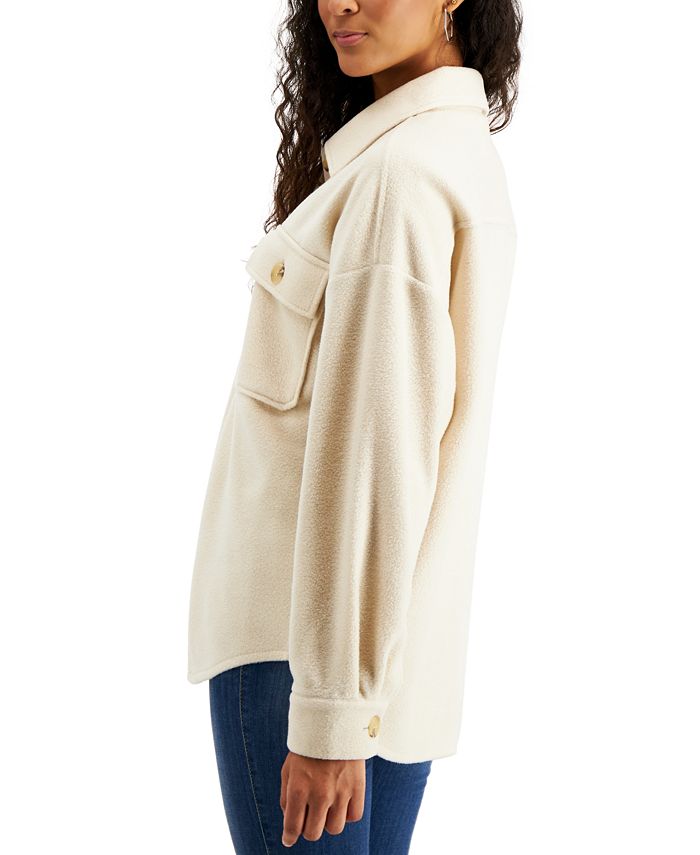 Hippie Rose Juniors' Polar Fleece Shacket - Macy's