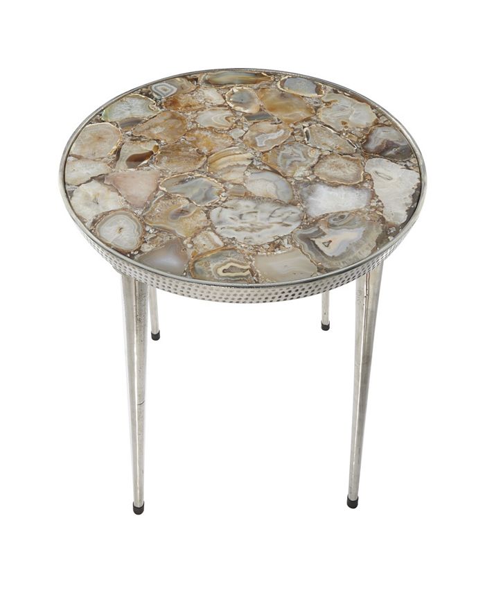 Rosemary Lane Contemporary Agate Accent Table - Macy's