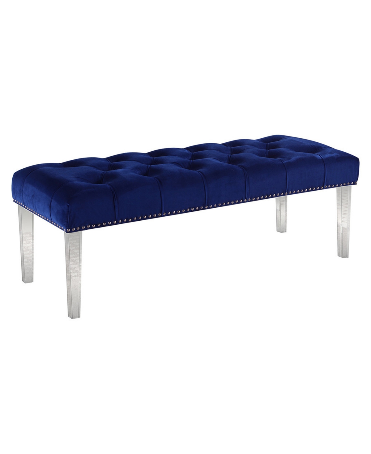 Click here for Thomas Suede Upholstered Tufted Bench with Acrylic... prices