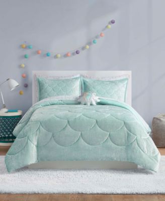 Urban Dreams CLOSEOUT Roxi Mermaid Crushed Velvet 8 Pc. Full Comforter Set Created For Macy s Macy s
