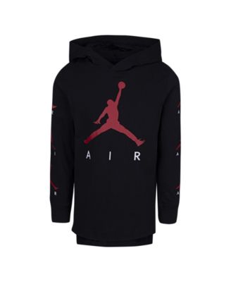 Big Boys Jump Man Air Long Sleeve Hooded T-shirt