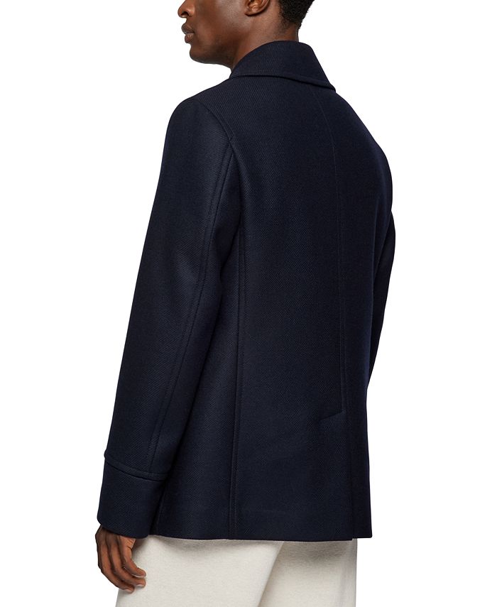 Hugo Boss Men's Slim-Fit Pea Coat - Macy's