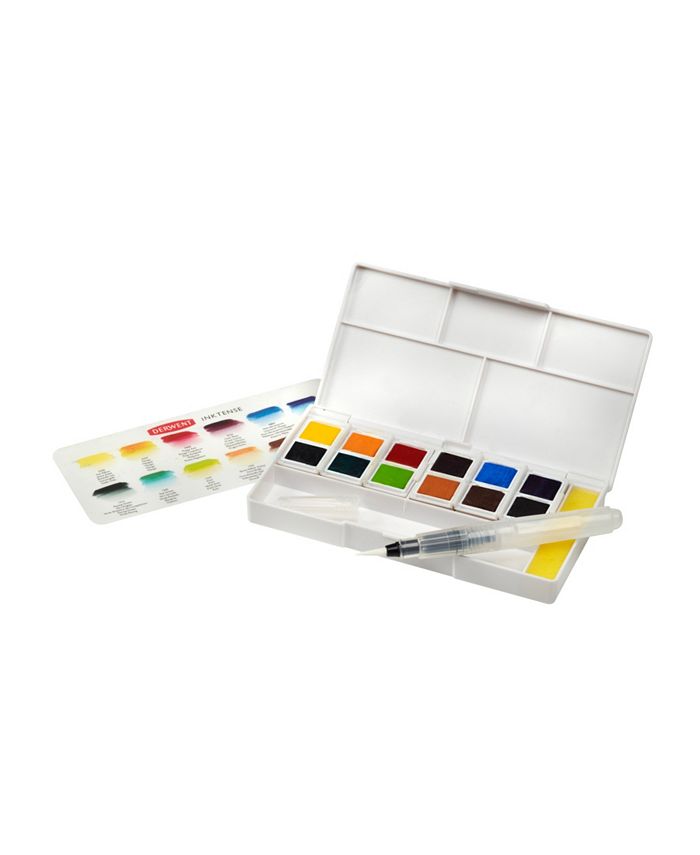 Derwent Inktense Paint Pan Travel Set, 19 Pieces - Macy's