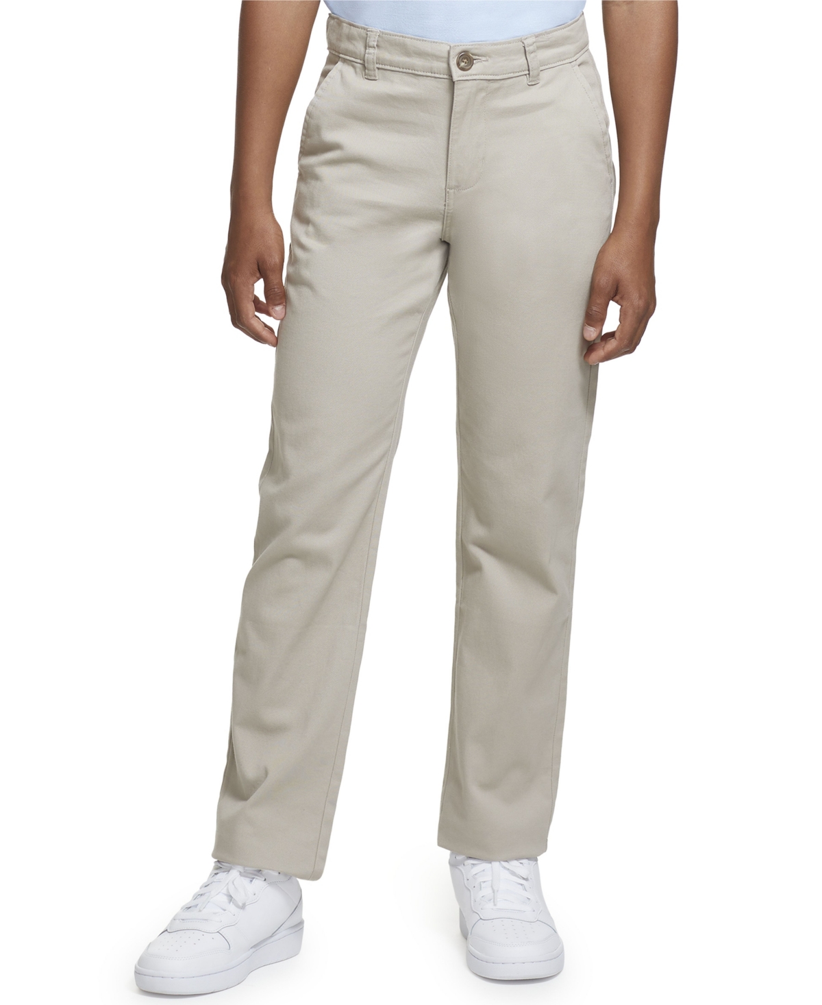 Click here for Nautica Big Boys Uniform Stretch Twill Pant with R... prices