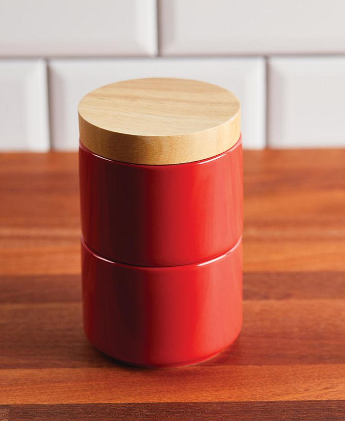 Rachael Ray Ceramic Stacking Spice Box Set with Lid, 2-Piece - Macy's