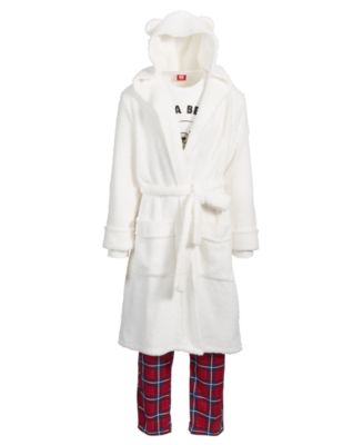Matching Men's Papa Bear Faux-Fur Wrap Robe - Macy's