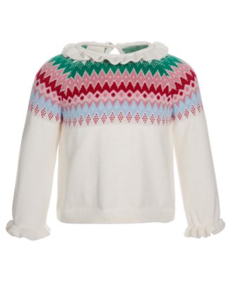 First Impressions Baby Girls Fair Isle Sweater, Created for Macy's - Macy's