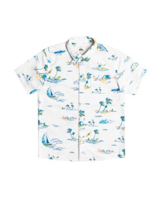 Quiksilver Big Boys Island Breeze Cotton Shirt - Macy's