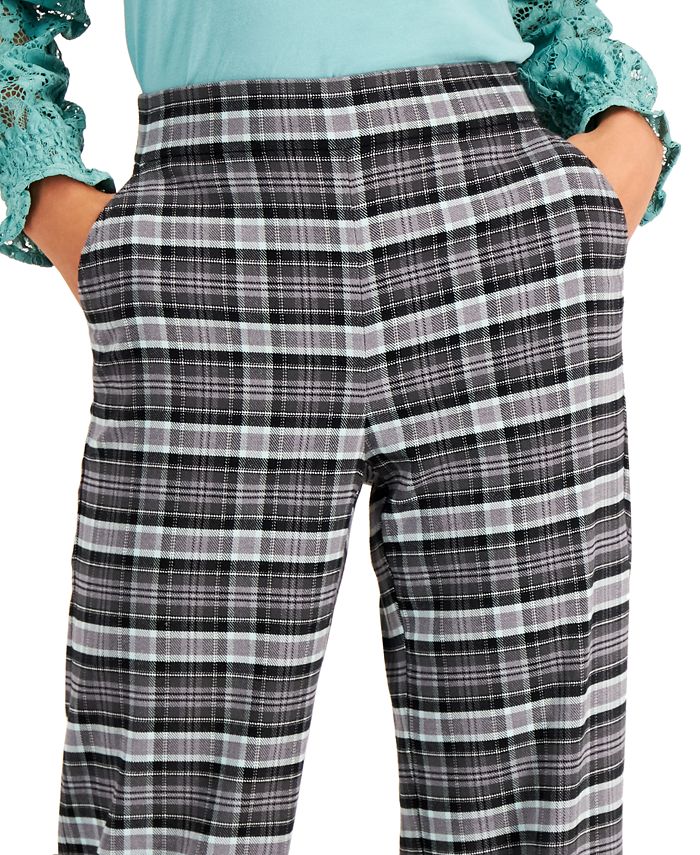 Charter Club Plaid Relaxed Pants, Created for Macy's - Macy's