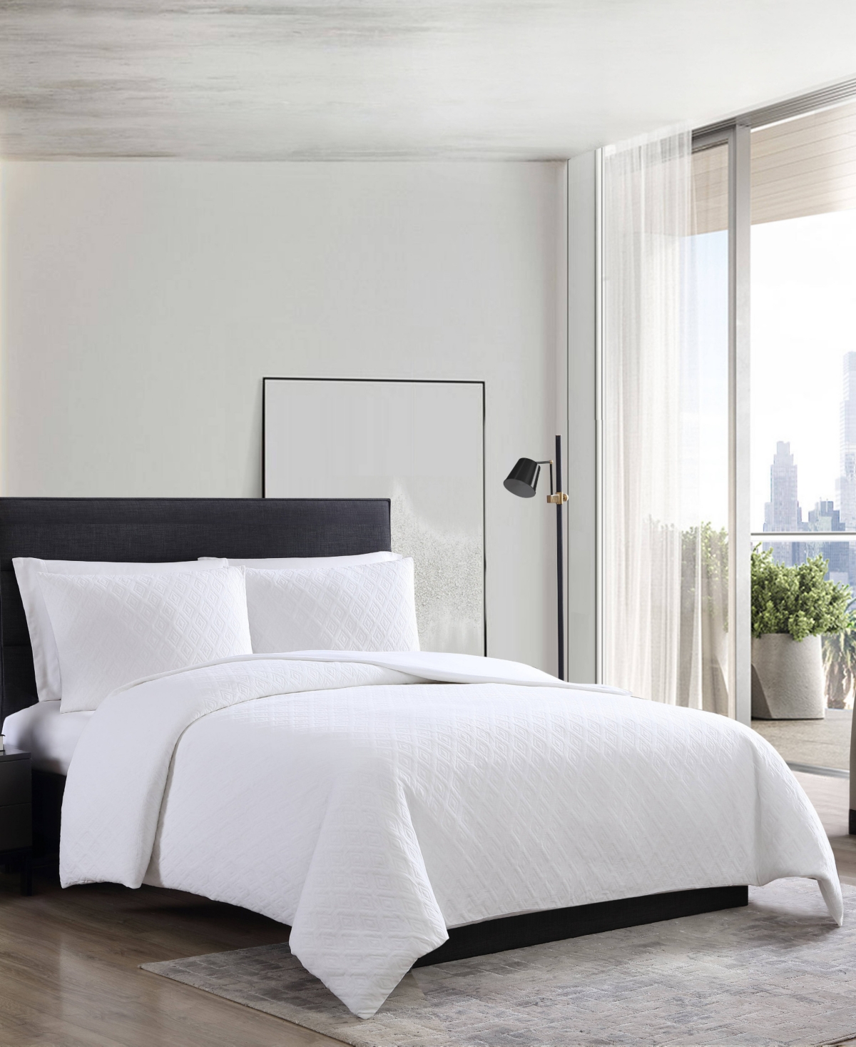 Click here for Double Diamond Matelasse 3 Piece Duvet Cover Set... prices