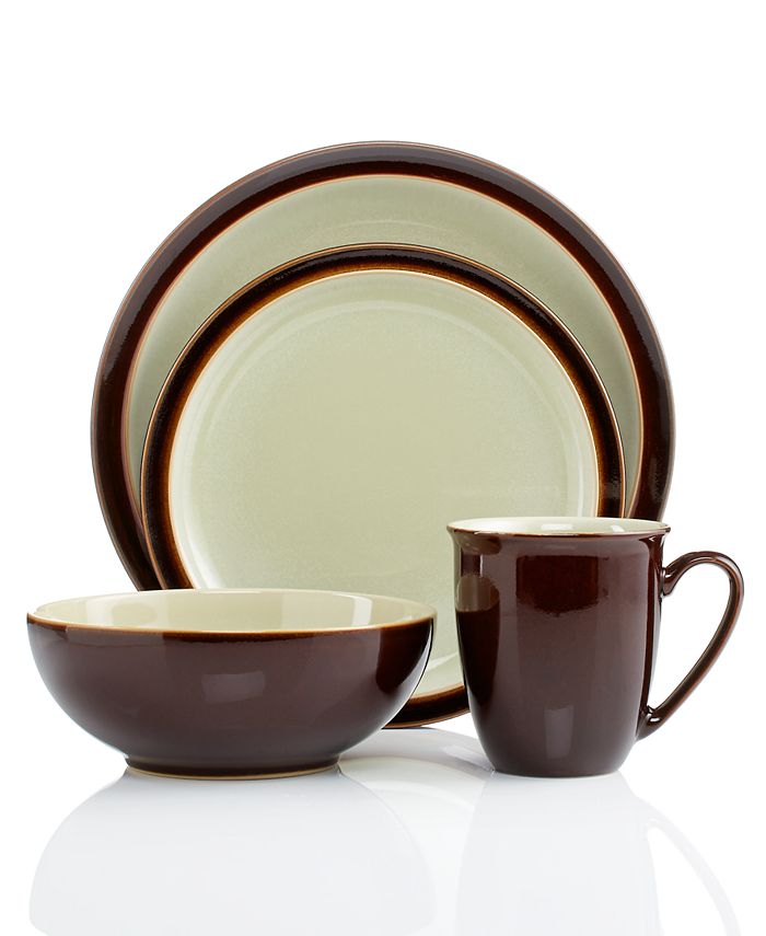 Denby Dinnerware, Duets Chestnut Apple 4 Piece Place Setting - Macy's