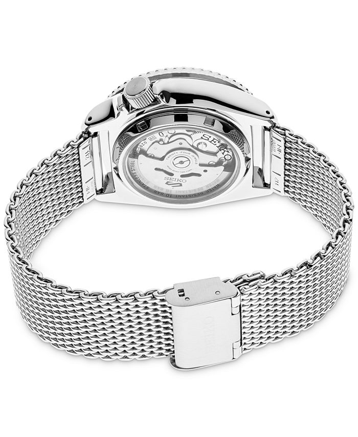 Seiko Men's Automatic 5 Sports Stainless Steel Mesh Bracelet Watch 43mm ...